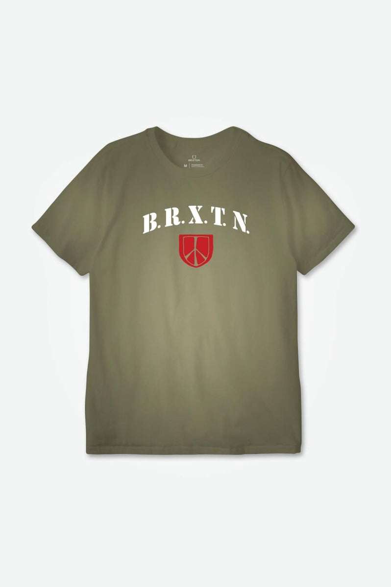 Harden S/S Standard Tee - Olive Surplus – Brixton Europe