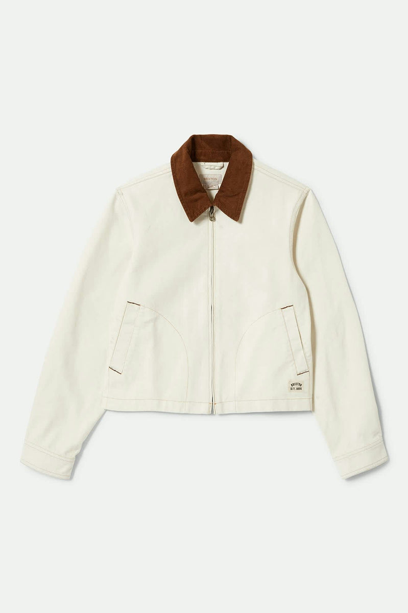 Women's Mechanics Garage Zip Jacket in Egret White – Brixton Europe