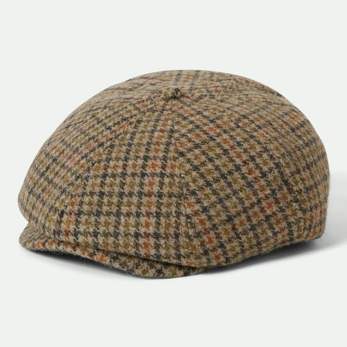 Unisex Brood Newsboy Cap in Oatmeal/Charcoal Houndstooth – Brixton Europe